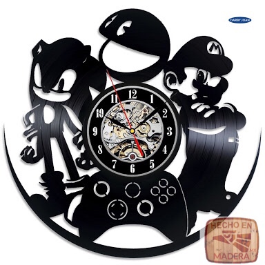 Reloj Super Mario Bros Sonic, Mario y Mario 0439 – www.hechoenmadera.com
