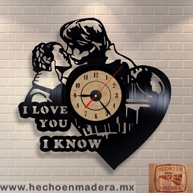 Reloj Amor Pareja con Frase 1365 – www.hechoenmadera.com