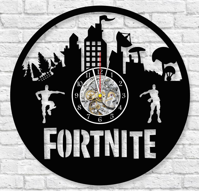 Reloj FORTNITE Skyline y Siluetas 1980 – www.hechoenmadera.com