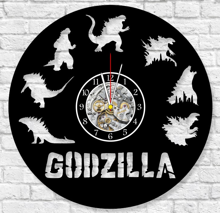 Reloj Godzilla 7 siluetas 2369 – www.hechoenmadera.com