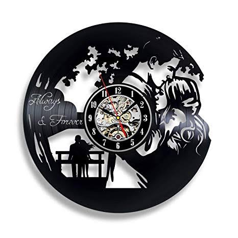 Reloj Amor Silueta Pareja Leyenda 4192 – www.hechoenmadera.com