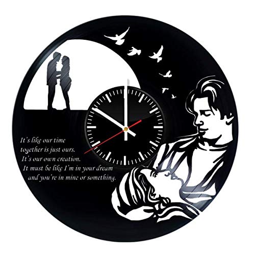 Reloj Amor Pareja Palomas y Siluetas 4311 – www.hechoenmadera.com