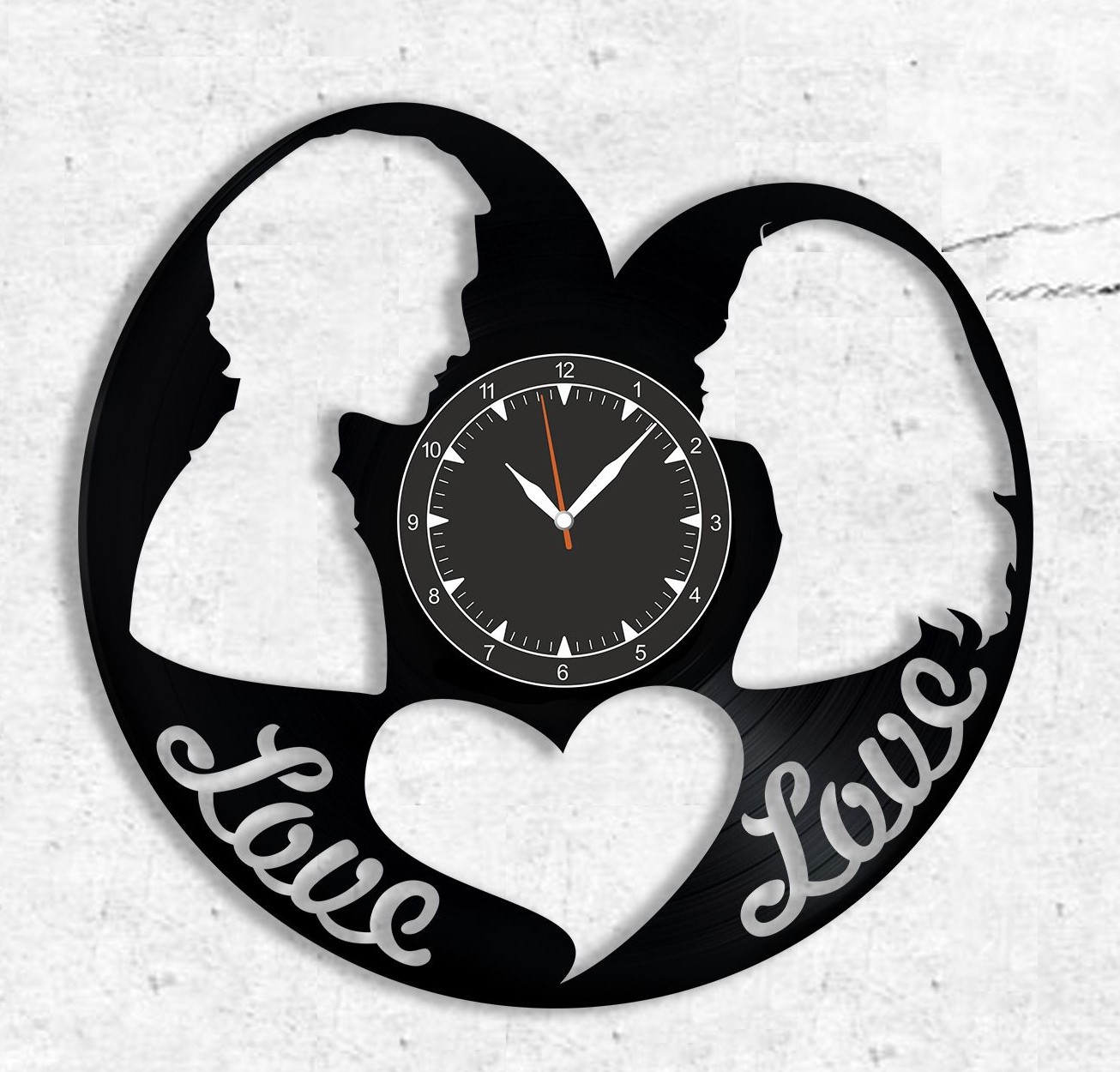 Reloj Amor Pareja Siluetas Corazon Love 4333 – www.hechoenmadera.com
